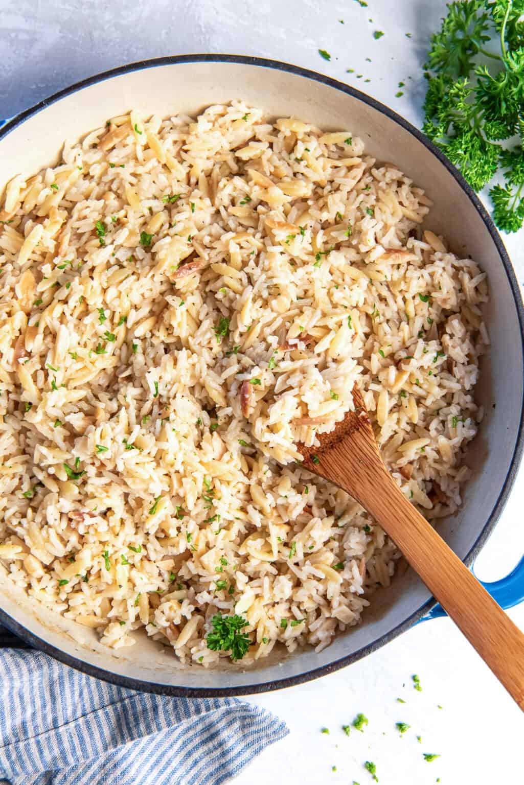 Almond Rice Pilaf | Valerie's Kitchen