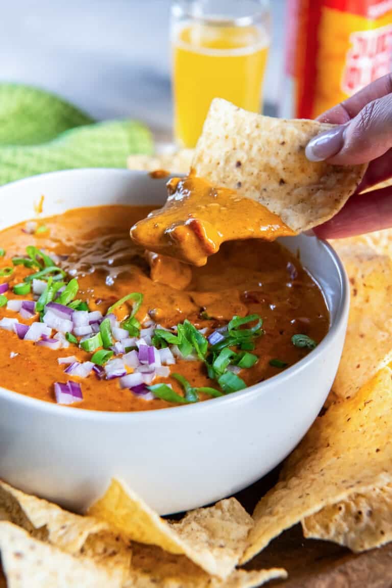 Rotel Chili Cheese Dip (Stovetop or Slow Cooker) | Valerie's Kitchen
