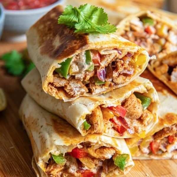 Crispy Chicken Fajita Wraps