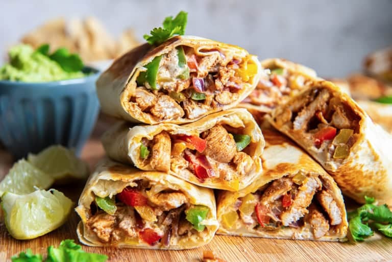 Crispy Chicken Fajita Wraps