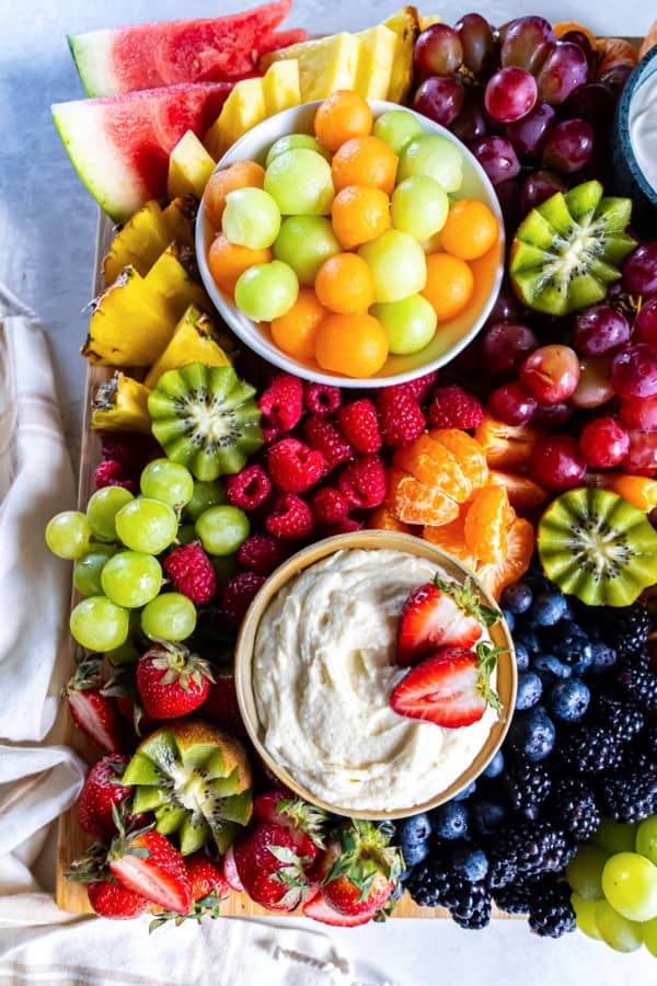 How to Make a Fruit Platter (With 2 Easy Dips)