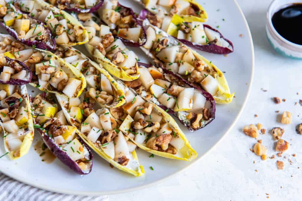 Endive Appetizer with Goat Cheese and Pear