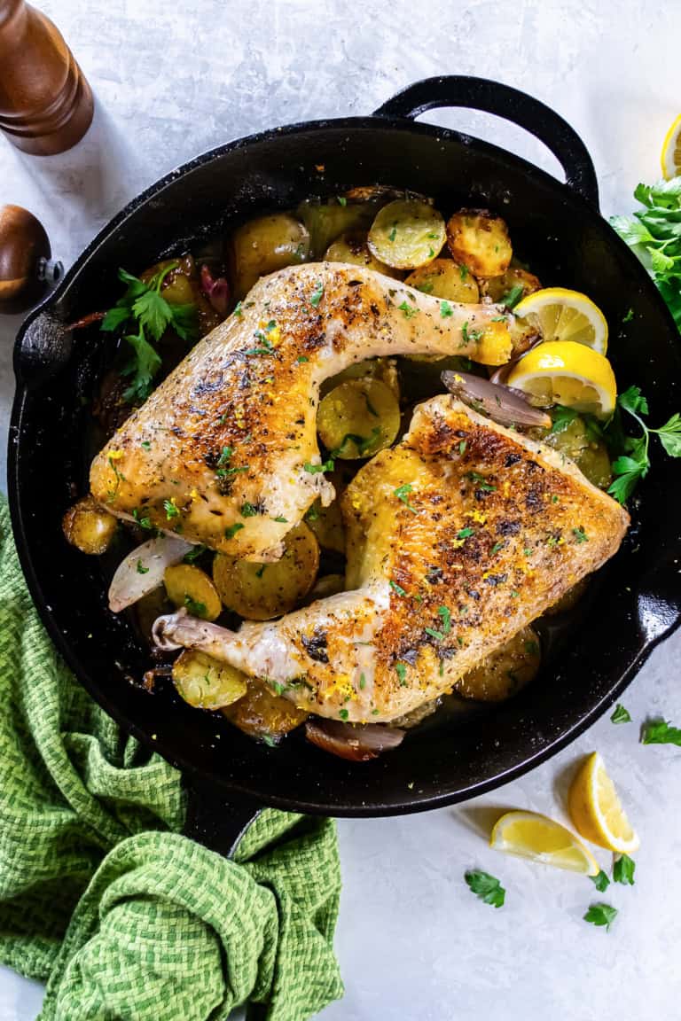 Roasted Chicken Leg Quarters